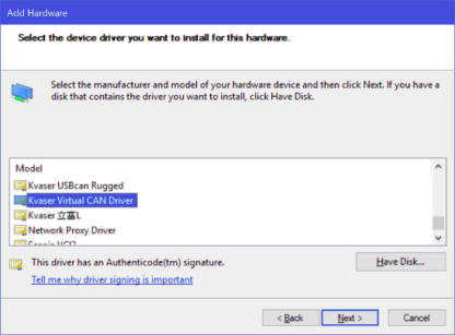 怎样使用Kvaser虚拟设备与通道和总线|Kvaser Drivers驱动生成的虚拟设备